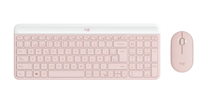TECLADO Y MOUSE LOGITECH MK470 SLIM COMBO ROSE — ATEK